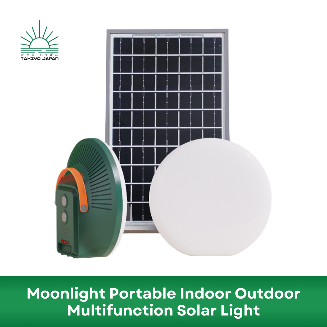 Moonlight Portable Indoor Outdoor Multifunction Solar Light – Takiyo Japan